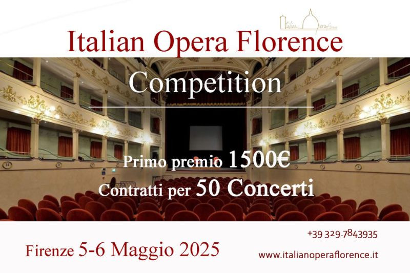 Concours/Prix: Italian Opera Florence Competition 2025