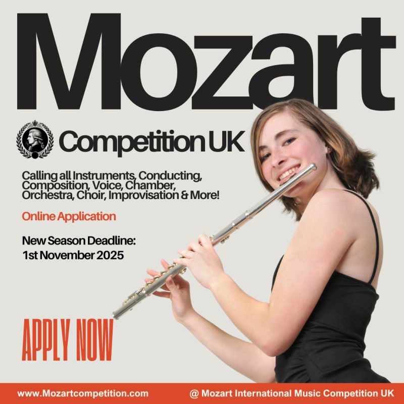 Musikwettbewerb: Mozart International Music Competition UK