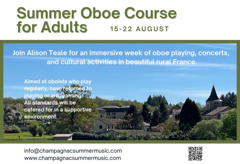 Course: Summer Oboe Course in rural France